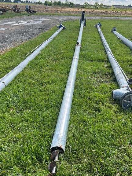 6" Cross auger with motor Approx 40ft - Schmid Auction