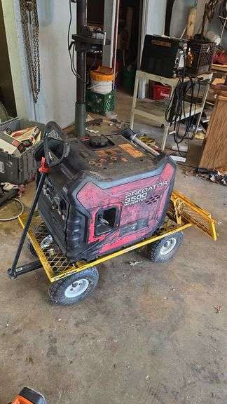 Predator 3500 inverter, yard cart - Schmid Auction