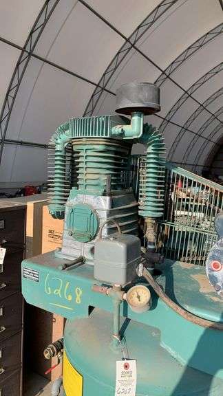5hp Rol-air up-right shop air compressor, 60 gallon - Schmid Auction