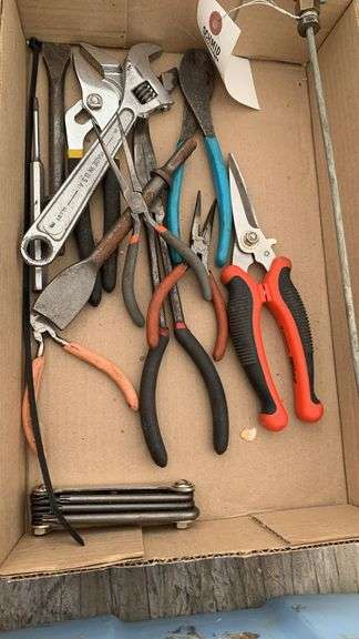 Forney cable splicer, torques, crescent wrench, shears, channel locks ...
