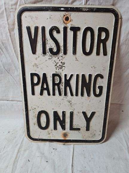 1 Visitor Parking Only signs - Schmid Auction