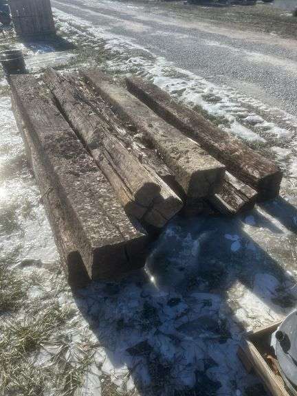 Stack of 8ft Railroad Ties - Schmid Auction