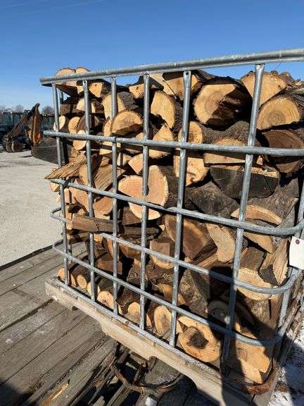 Tote of firewood (hard wood) - Schmid Auction