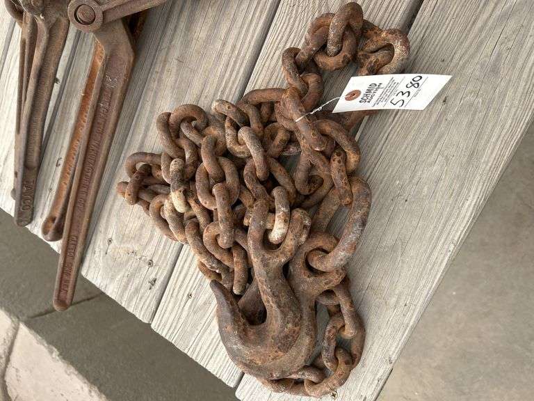 Heavy Duty Log Chain with hooks - Schmid Auction