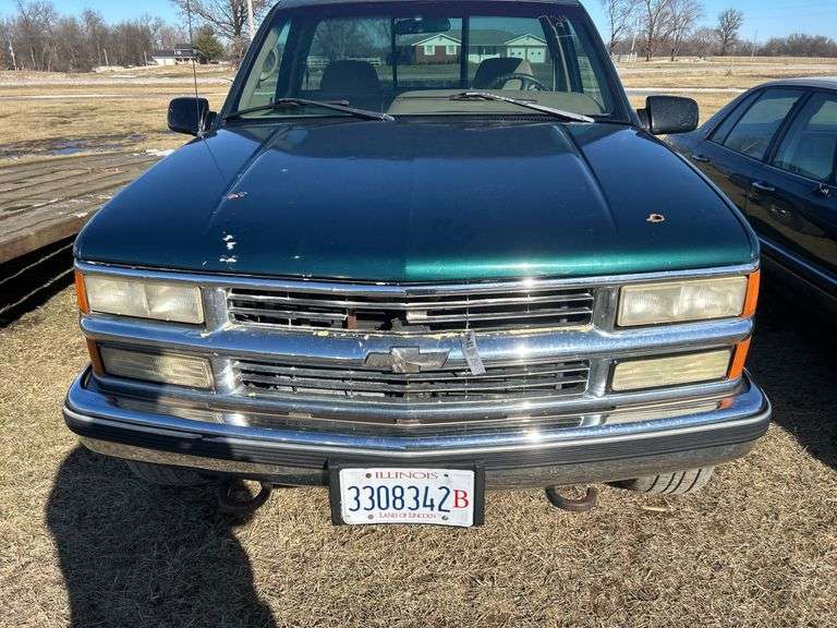 1995 Chevrolet GMT-400 pickup truck, heat works, single cab, 4wd 3/4 ...