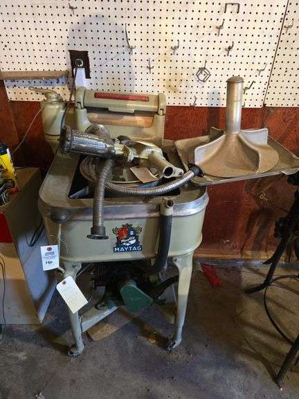 All in one Combo Vintage Maytag Washing Machine w/ringer & gasoline ...