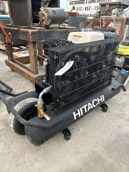 Hitach twin tank air compresor, Honda motor - Schmid Auction
