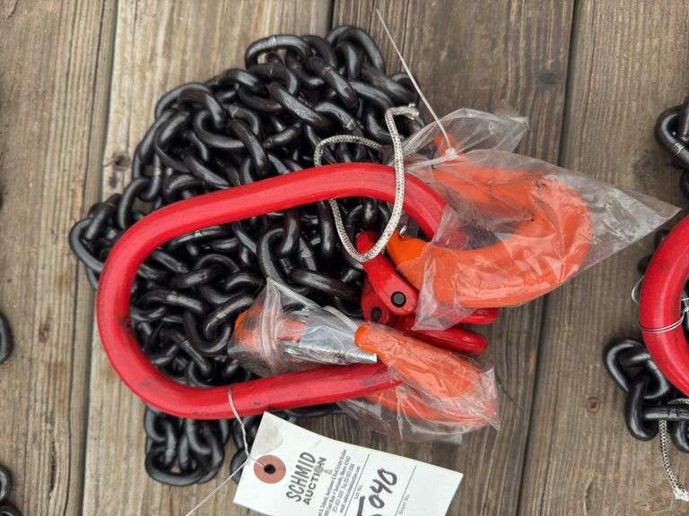 7' Double Leg Lifting Chain Slings - Schmid Auction