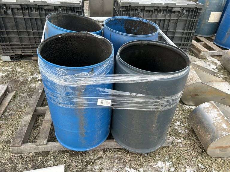 4 Plastic Barrels - Schmid Auction