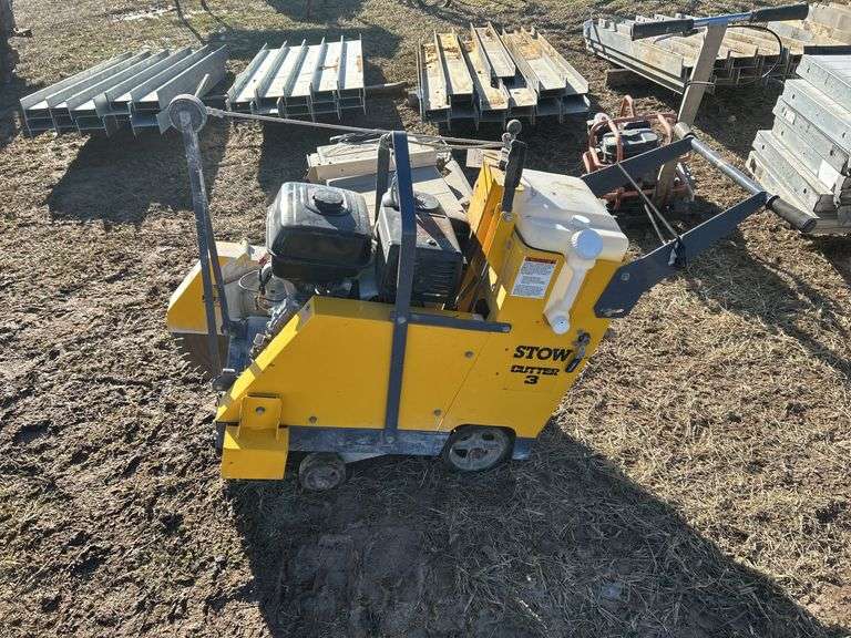 Street Saw Concrete Cutter, Gas, with 2 extra 20'' blades, Honda 13hp ...