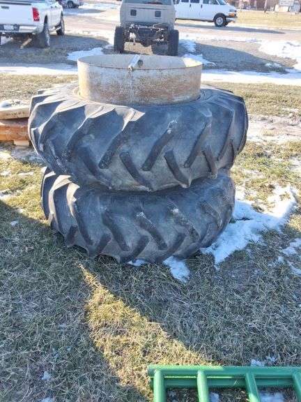 18.4X34 T Rail Duals with clamps - Schmid Auction