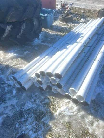 25pcs of 4'' X 10ft PVC Pipe - Schmid Auction