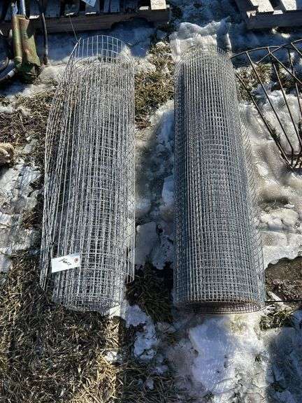 2 Rolls of Linch Wire, 1 inch X 2 inch and 1/2 X 1 inch - Schmid Auction