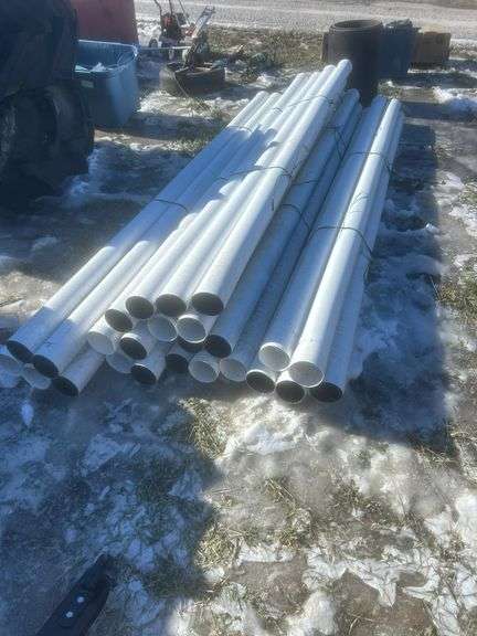 25pcs of 4'' X 10ft PVC Pipe - Schmid Auction
