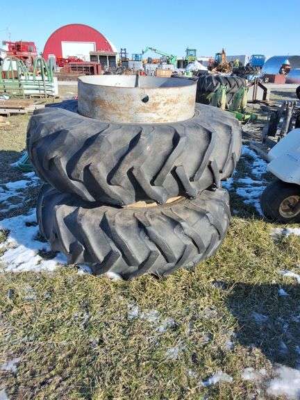 18.4X34 T Rail Duals with clamps - Schmid Auction