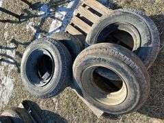 4 mobile home tires & rims 8x4.5 - Schmid Auction
