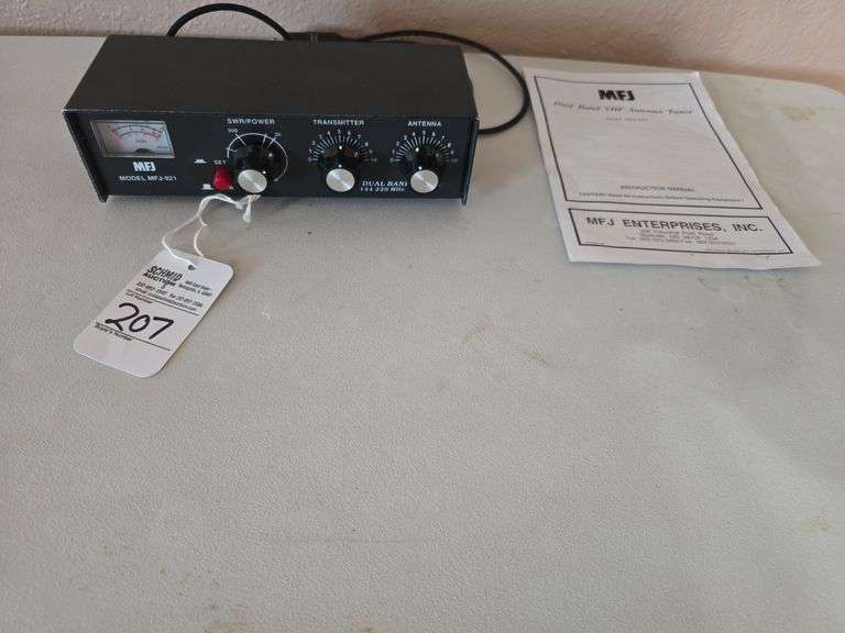 MFJ Model MFJ-921 Dual Band Tuner - Schmid Auction