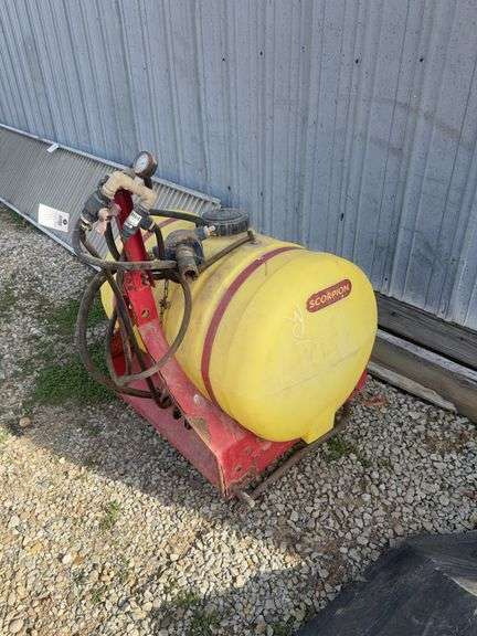 3pt sprayer with pump, 540 pto driven, 60-gallon tank - Schmid Auction