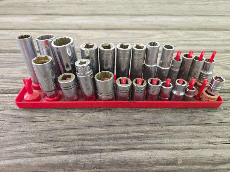 Socket Set, most 1/2'', some are 3/8'' - Schmid Auction