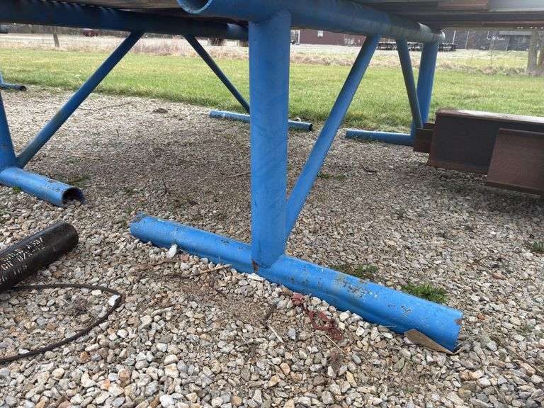 2 10ftWx3ft tall steel stands for metal - Schmid Auction