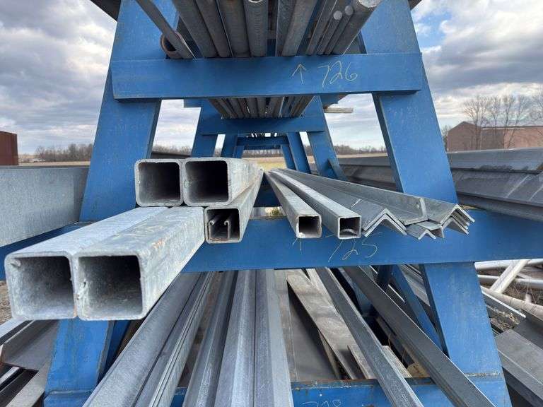 Galvanized 2X1/4' 'Angle, 2 1/2 X 1/4'' angle, and square tubing, 2 ...