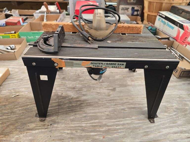 Sears Craftsman router table/ Sabre saw - Schmid Auction