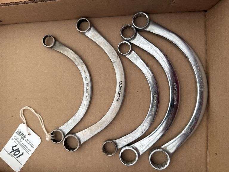 Snap-on half-moon standard double closed end wrenches - Schmid Auction