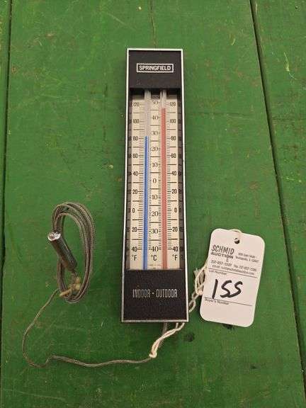 Springfield indoor/outdoor thermometer - Schmid Auction