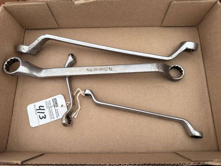 Snap-on double closed end standard angled wrenches. - Schmid Auction