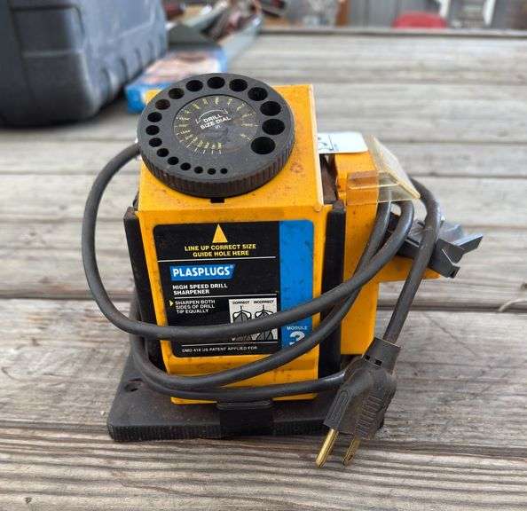 Plasplugs high speed drill sharpener - Schmid Auction