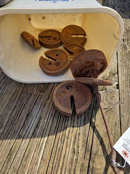 Vintage Scale with Weights - Schmid Auction