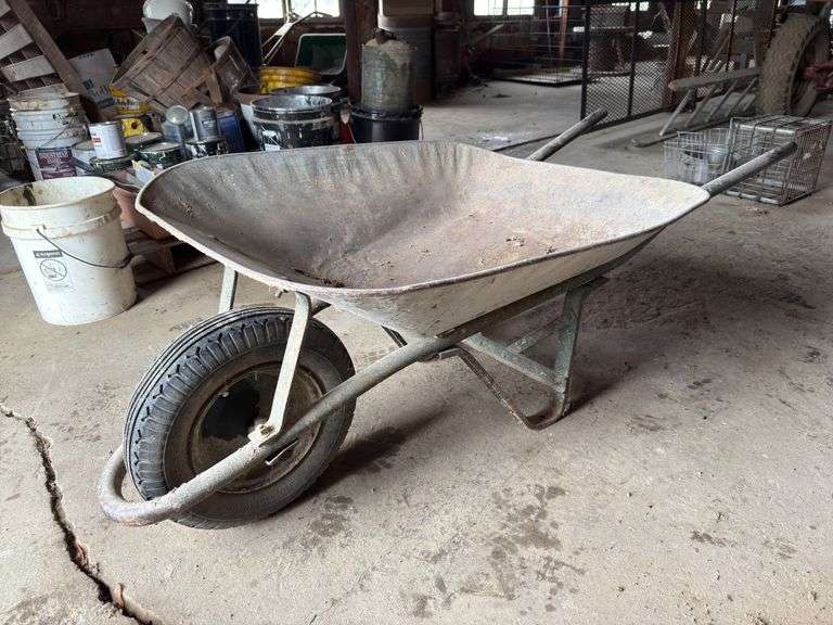 Metal Wheel Barrel - Schmid Auction