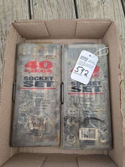 2 40pc standard and metric socket set - Schmid Auction