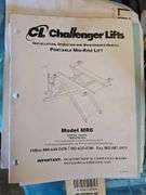 Challenger Portable Model MR6 Mid Rise Lift, 6,000lb, 1500 capacity per ...