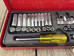 Proto 37pc fractional 1/4" drive socket set - Schmid Auction