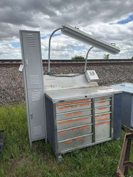 Homeade Tool Cart, Light, locker - Schmid Auction