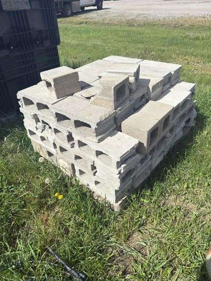 Pallet of Concrete Mason block, approx 60 - Schmid Auction