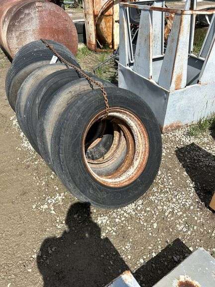 7 255/70R22.5 Dayton Wheels - Schmid Auction