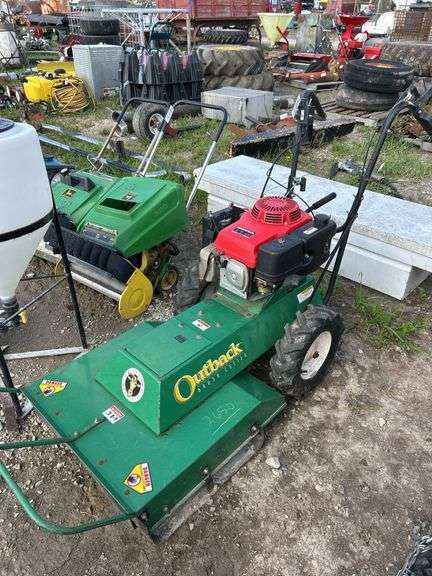 Outback Brush Mower, runs and works good, fresh oil change - Schmid Auction