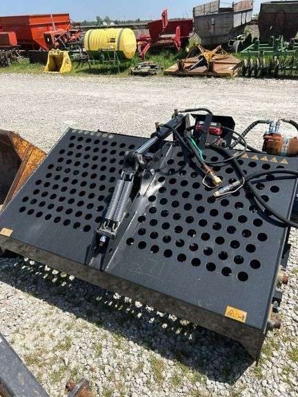 AGT Skid Steer yard rake w/remote - Schmid Auction