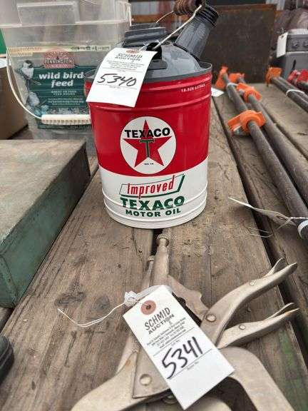 Decorative Texaco motor oil can - Schmid Auction