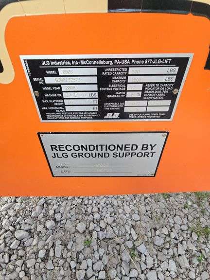2008 JLG 800S straightboom lift core mchine factory refurbished by JLG ...