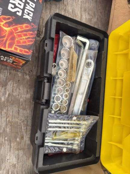 Tool Box full of Tools, Drivers, wrencehs, sockets, and misc - Schmid Auction