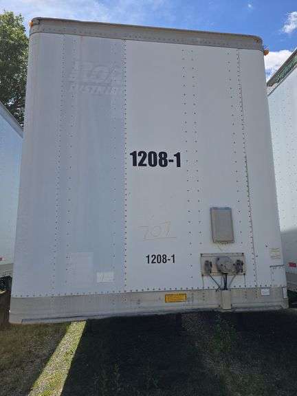 2000 Great Dane semi box van trailer, 53ft, vin# 1GRAA0625YB120604, trailer name: 1208-1 ...
