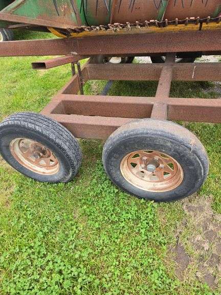 25ft homemade head cart, (Lot 1368 and 1369 are locked together, if ...