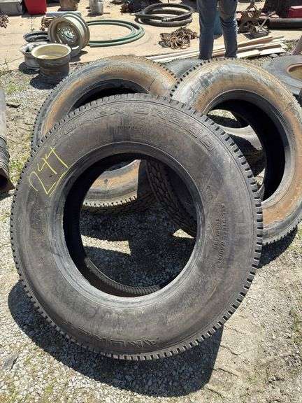 5 Semi Tires, 11R 24.5 - Schmid Auction