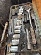 Toolbox filled with tools, wrenches, sockets, misc. - Schmid Auction