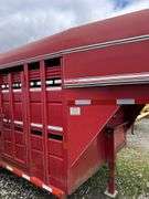 1994 Corn Pro Gooseneck 20' livestock trailer wood floor 1 owner vin ...