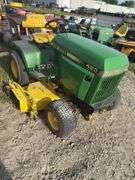 John Deere 420 Riding Mower, 60'' Deck, 1,429 hours, runs - Schmid Auction