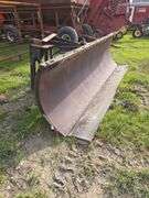 11ft root spring scraper snow plow, 39" tall, with bracket - Schmid Auction